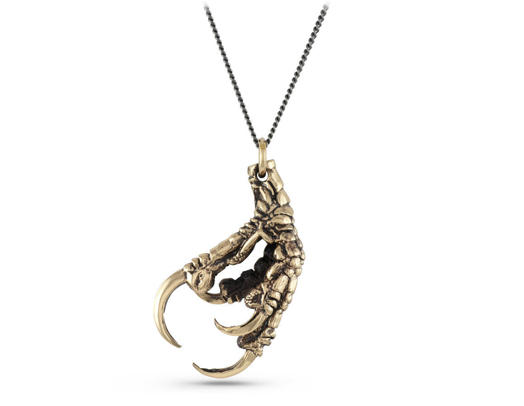 Crow Claw Necklace in Bronze by Lost Apostle