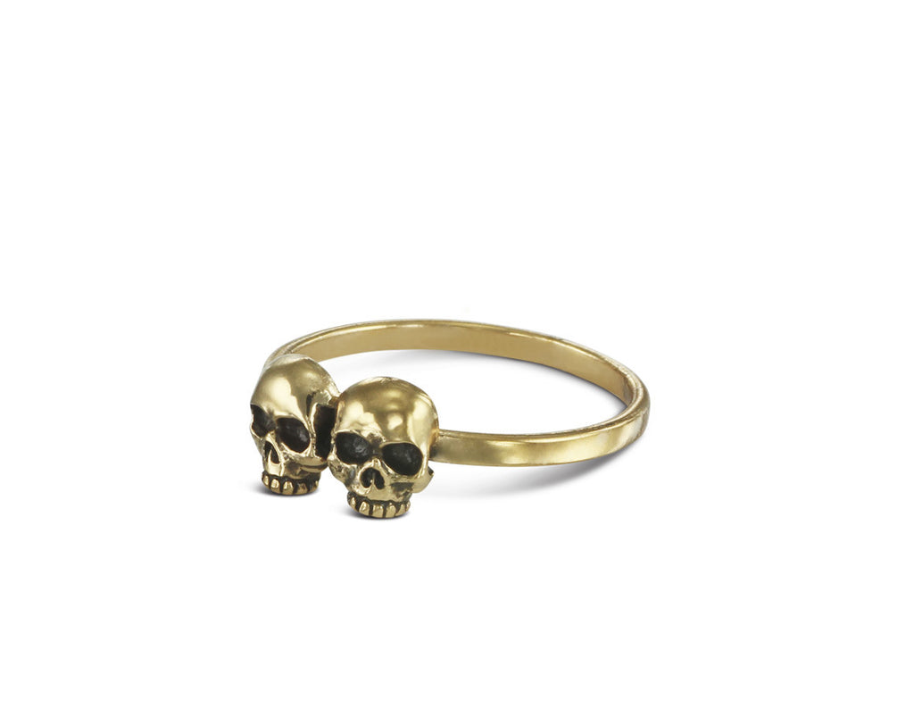 Skull Stacking Ring in Silver by Lost Apostle