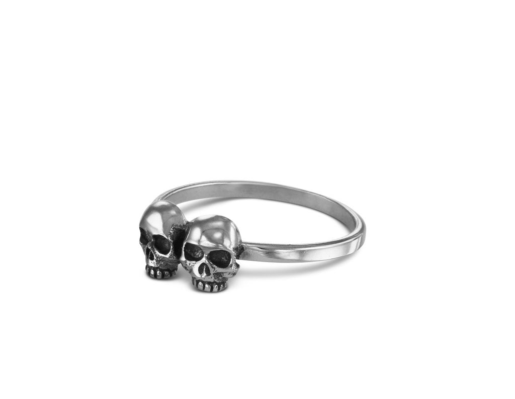 Skull Stacking Ring in Silver by Lost Apostle